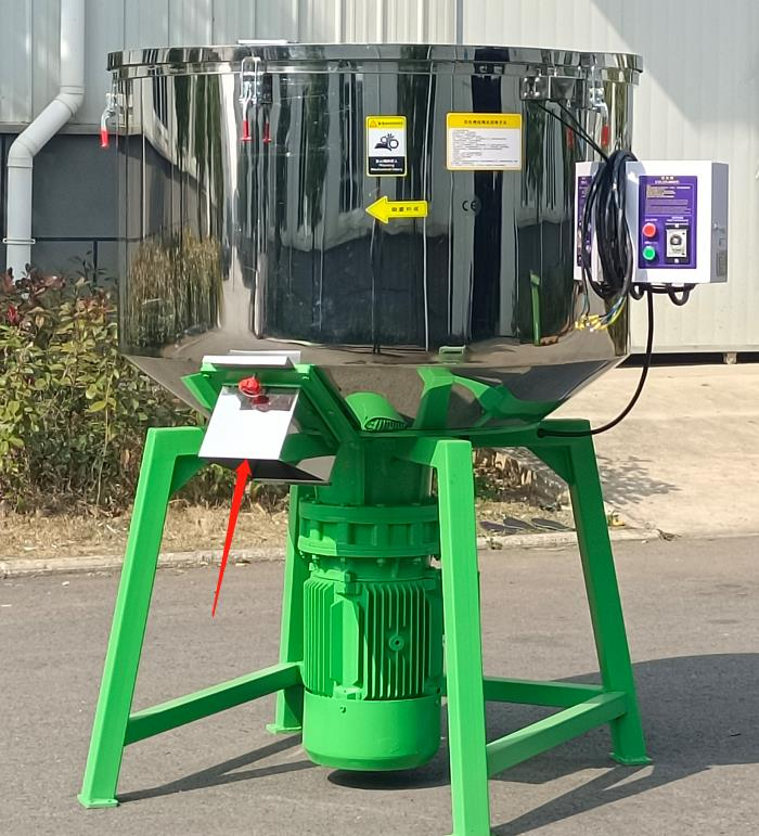 500KG Helical Circular Plastic Pellet Mixer Machine Vertical Blender ...